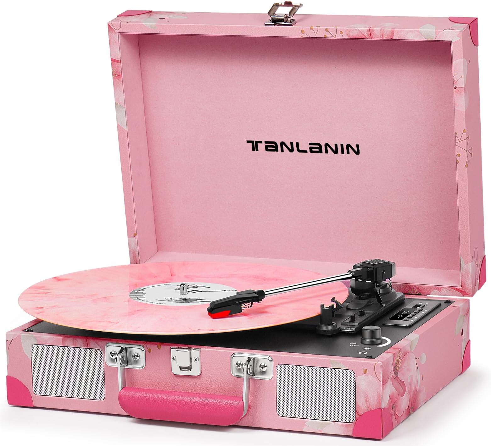 Amazon.com: Vintage 3-Speed Bluetooth Record Player with Built-in ...