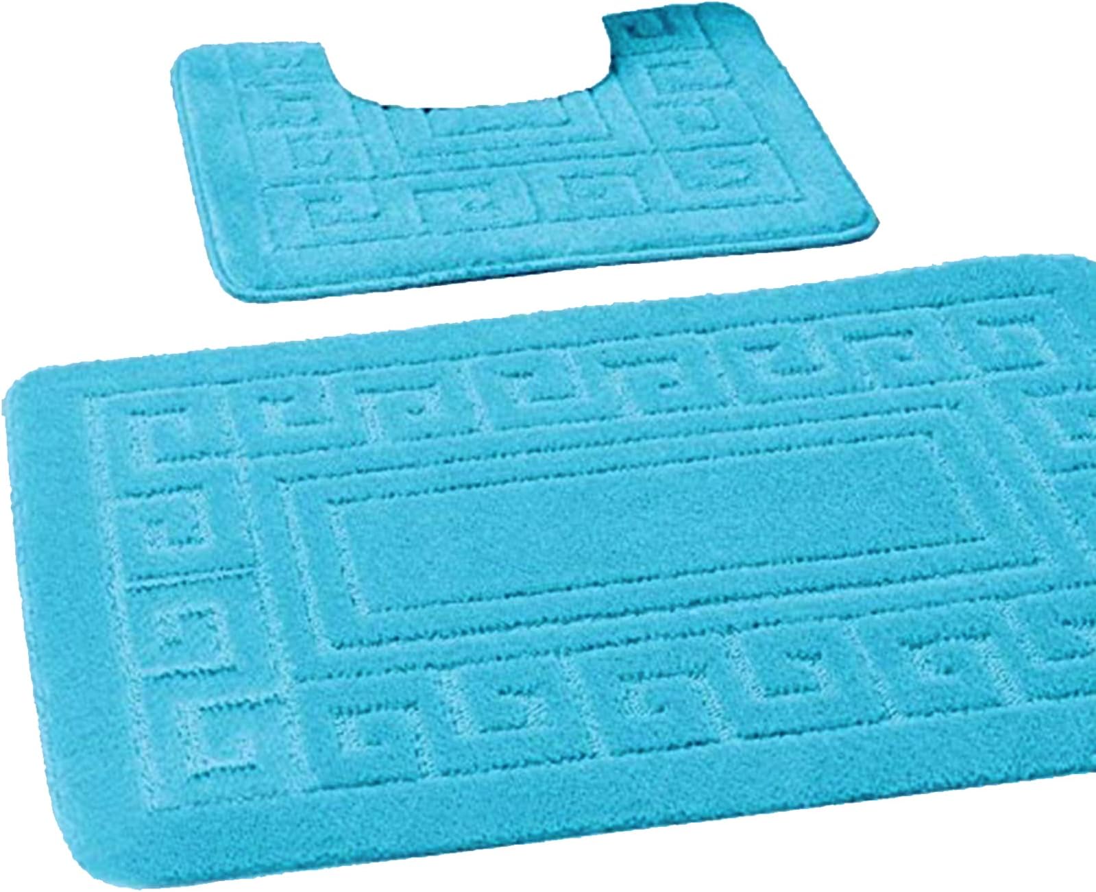 Emma Barclay Orkney - Crosshatch Bath Mat (45x75cm) (Aqua) : Amazon.co ...