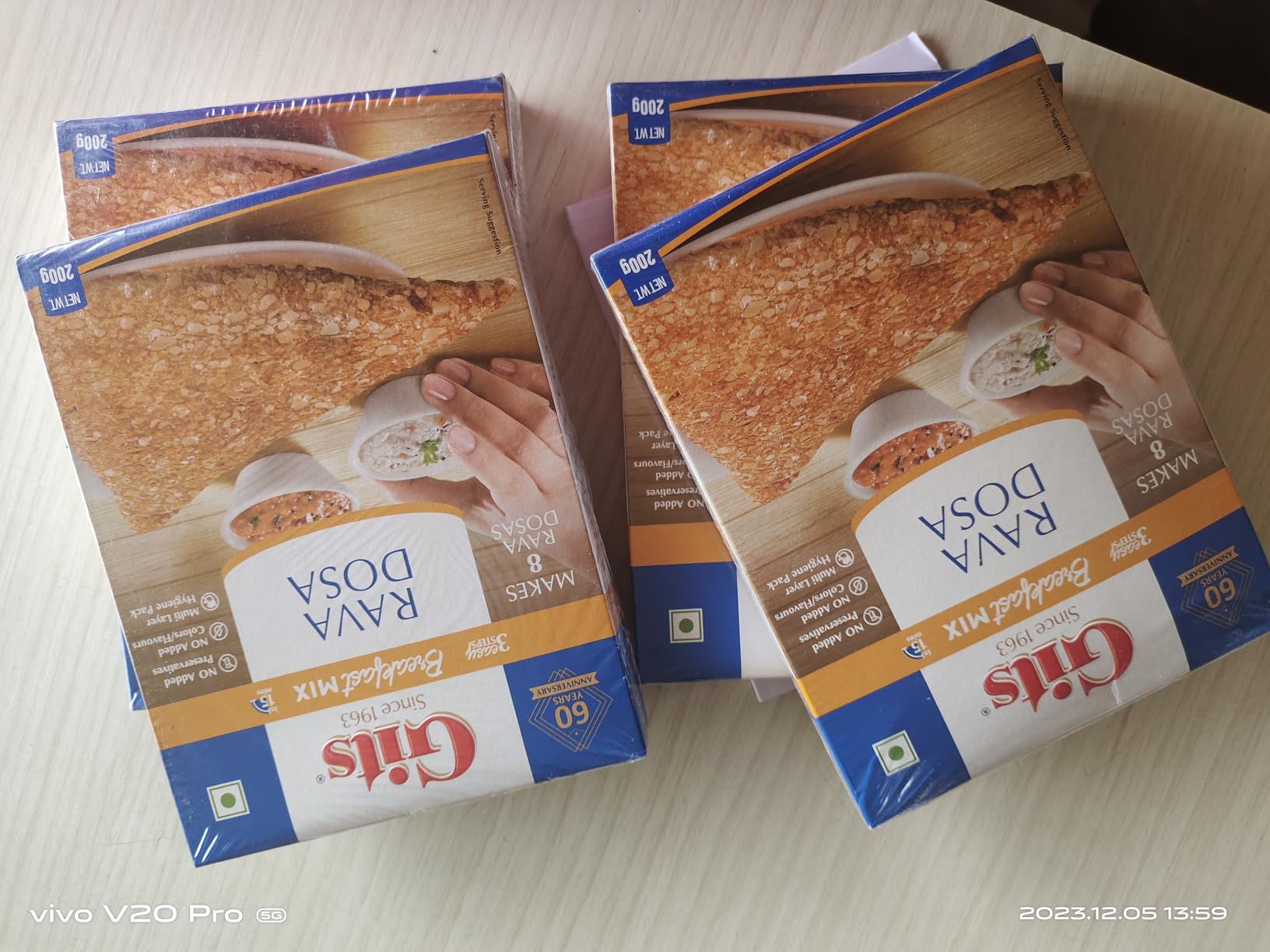 Gits Instant Rice Dosa Breakfast Mix, Makes 40 Dosas, Pure Veg, South ...