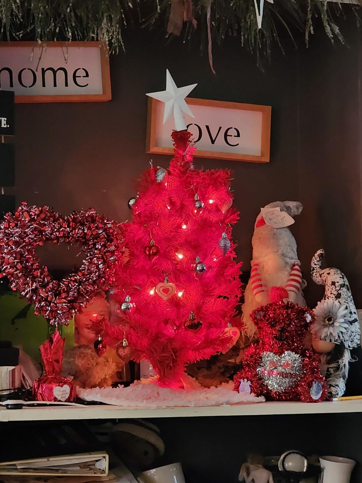 Amazon.com: Heart Ornaments for Christmas Tree, Valentines Day ...
