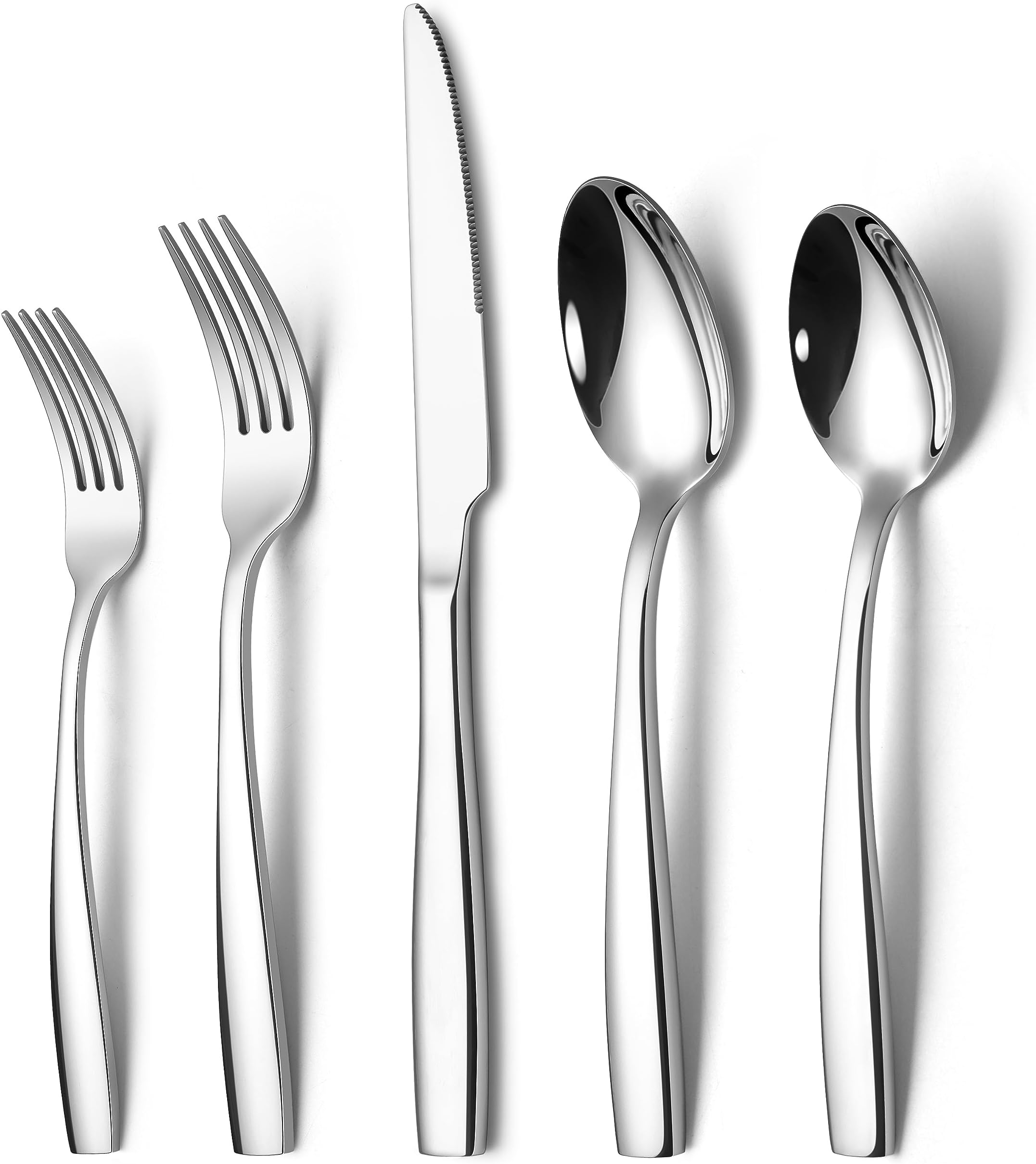 Amazon.com | Ginkgo International Simple 42-Piece Stainless Steel ...