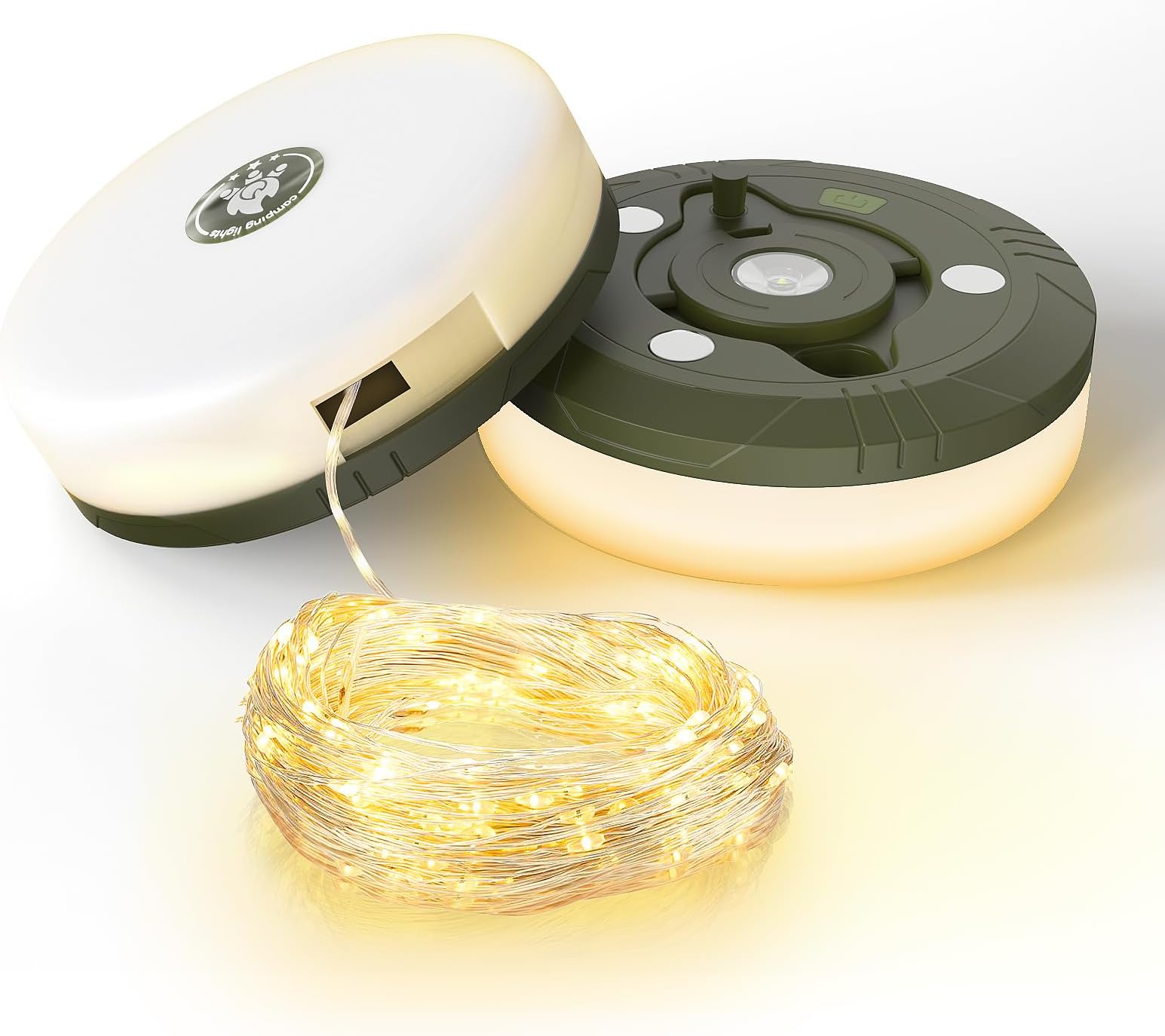 Amazon.com: Luvan Camping String Lights, 2 in 1 String Lights with 8 ...