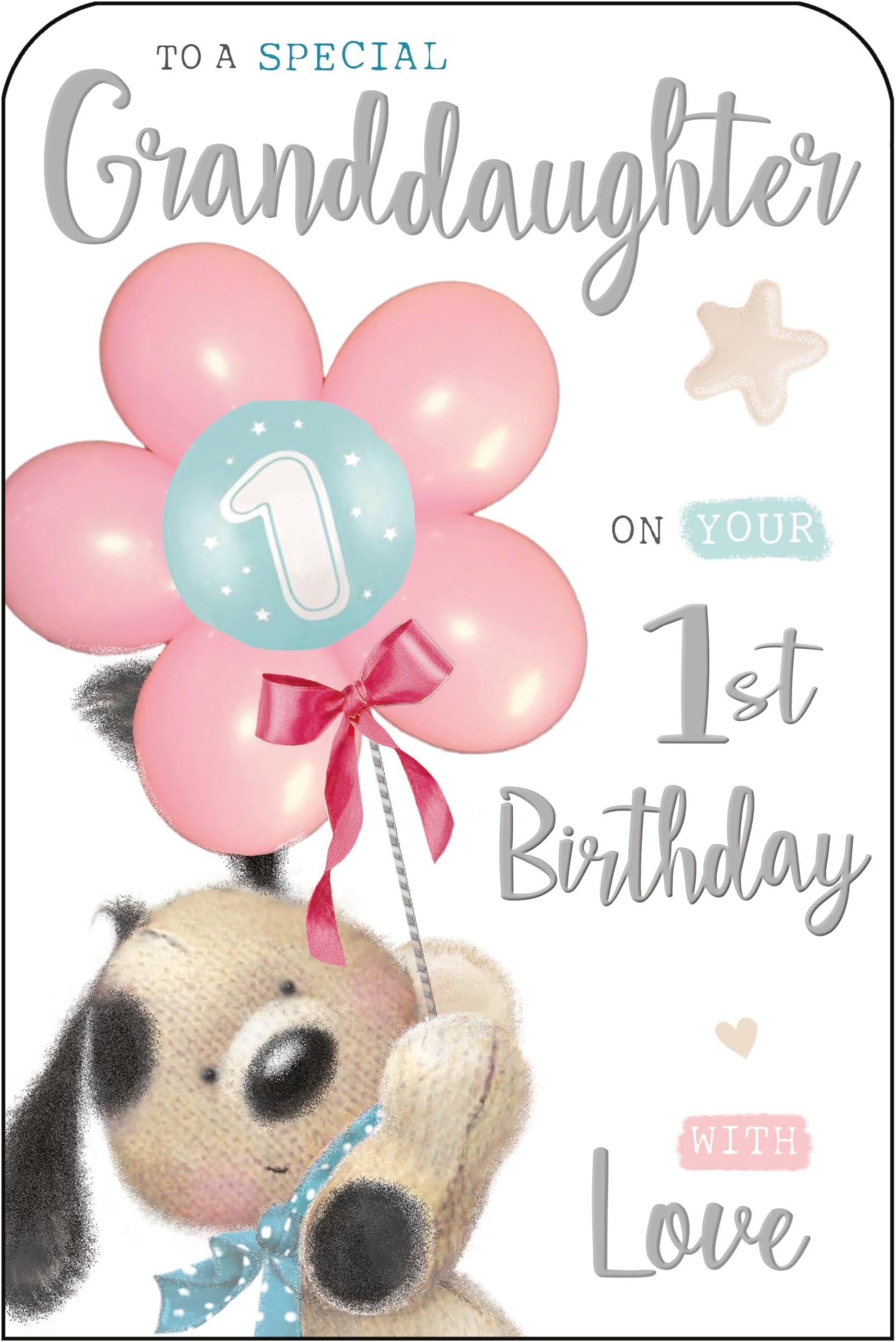 Granddaughter 1st Birthday Card - Special Granddaughter - Age 1 - Cute ...