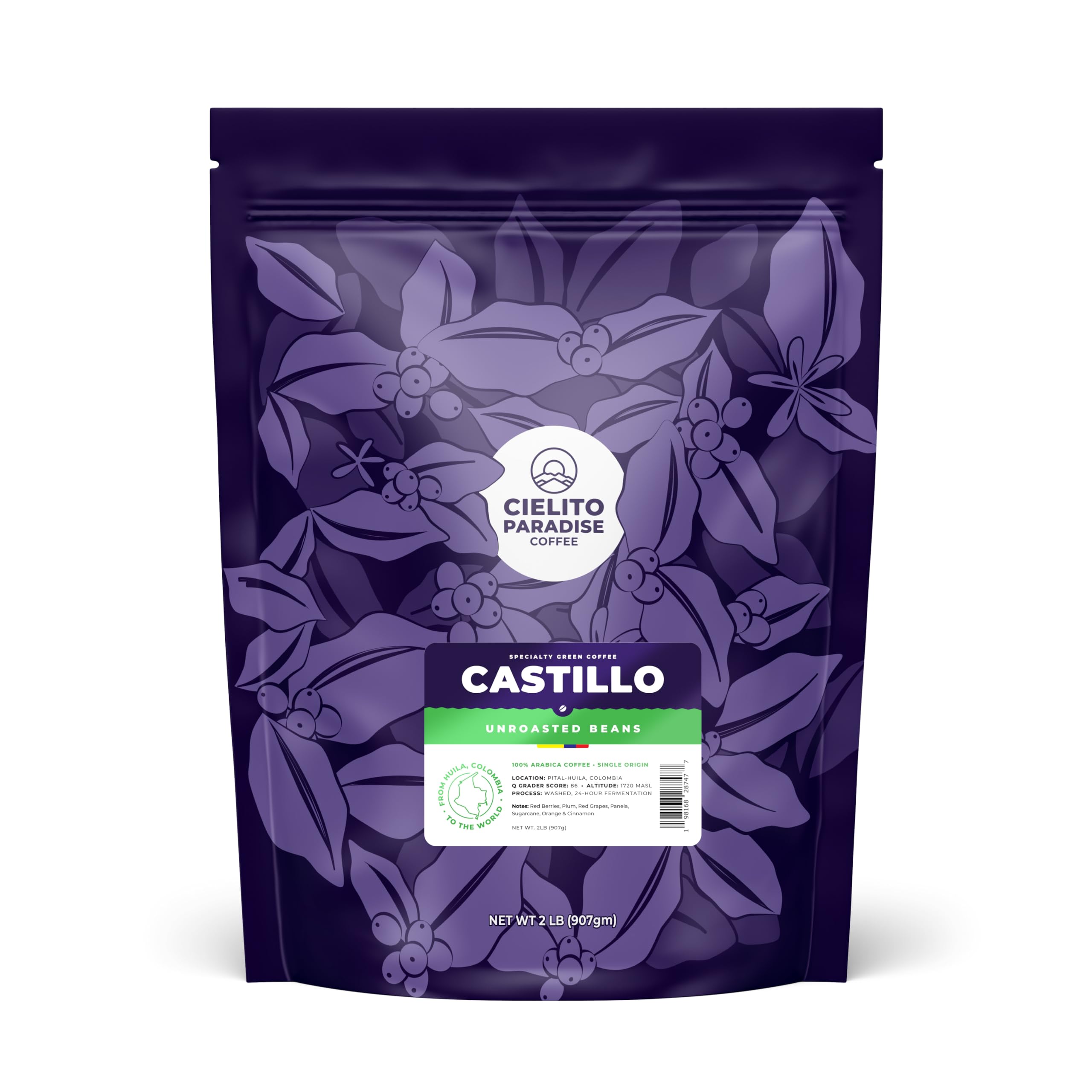Amazon.com : 2 Lb, Fresh Single Origin Unroasted Green Coffee Beans ...