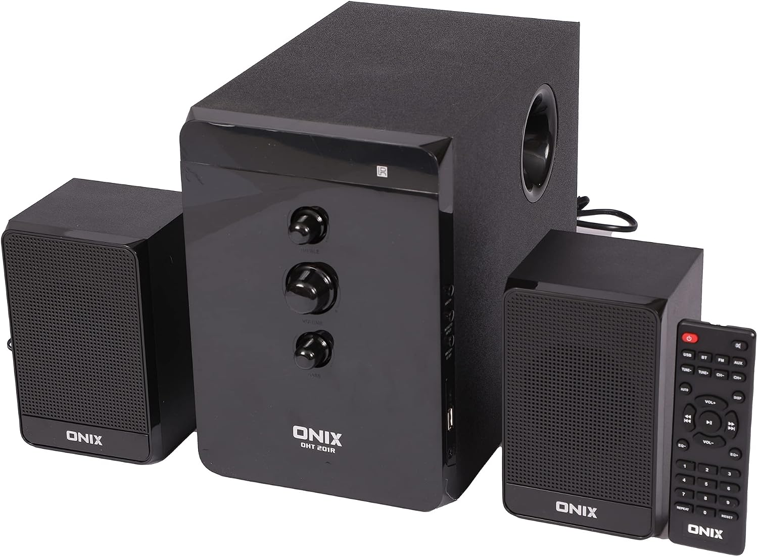 Onix 2.1 OHT-201R Multimedia Sound system, Home Theater, Black : Buy ...