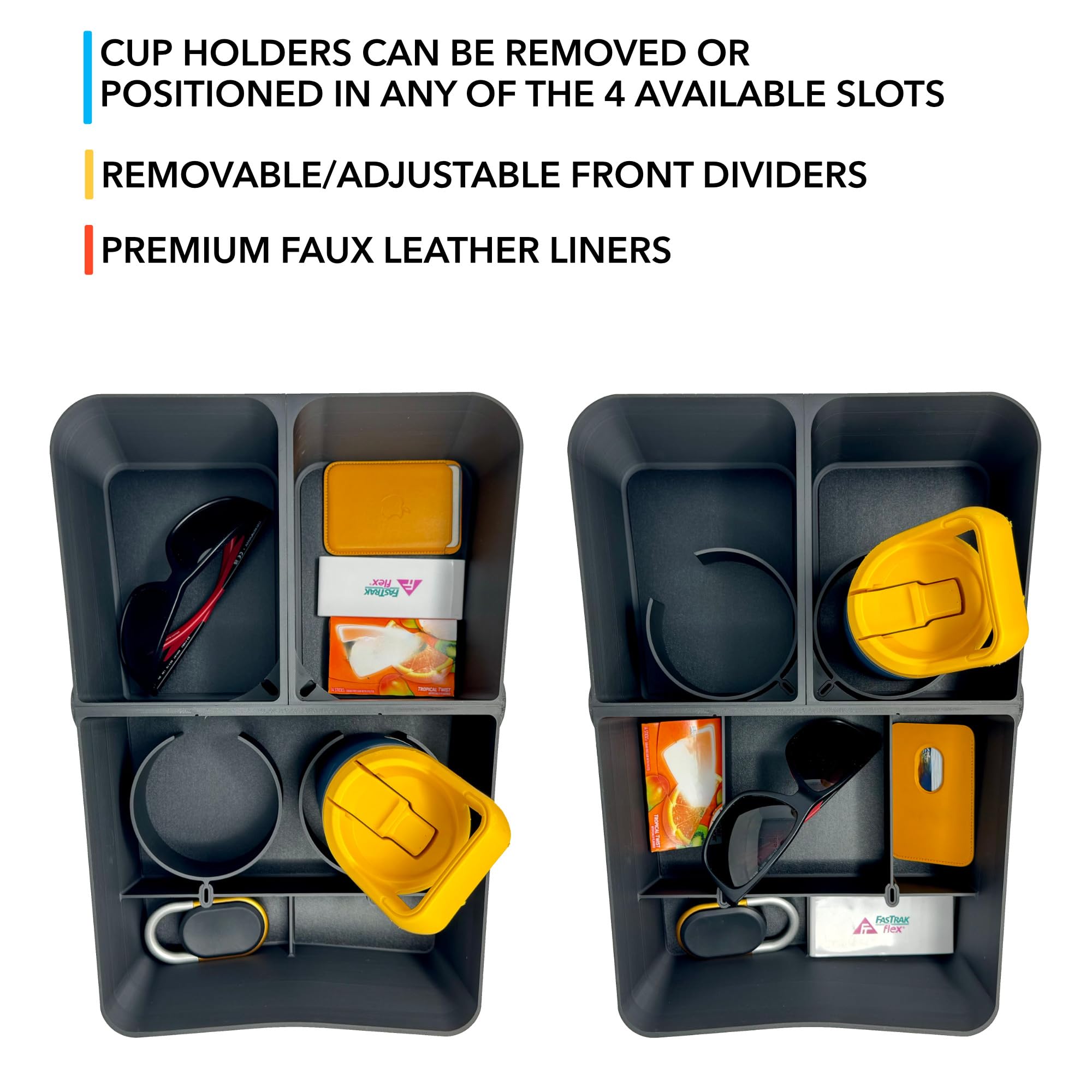 Snapklik.com : TWRAPS Floor Console Organizer For Rivian R1S & Rivian ...