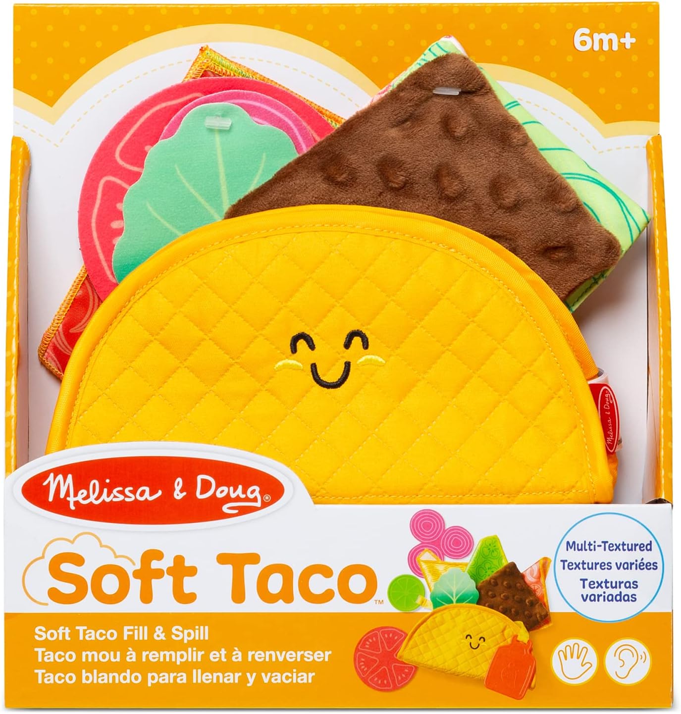 Buy Melissa & Doug Multi-Sensory Soft Taco Fill & Spill Infant Toy ...