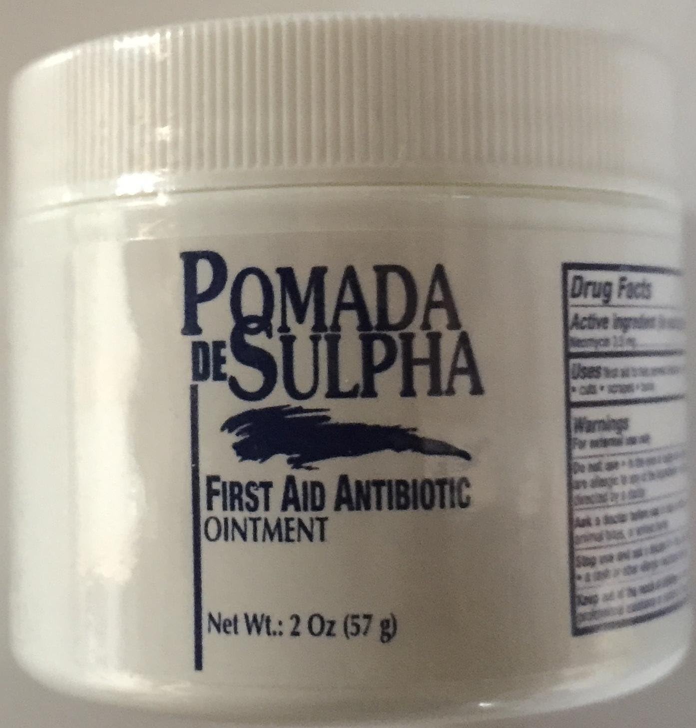 Pomada De Sulpha Primeros Auxilios Ungüento Antibiótico 2 oz 2-Pack ...