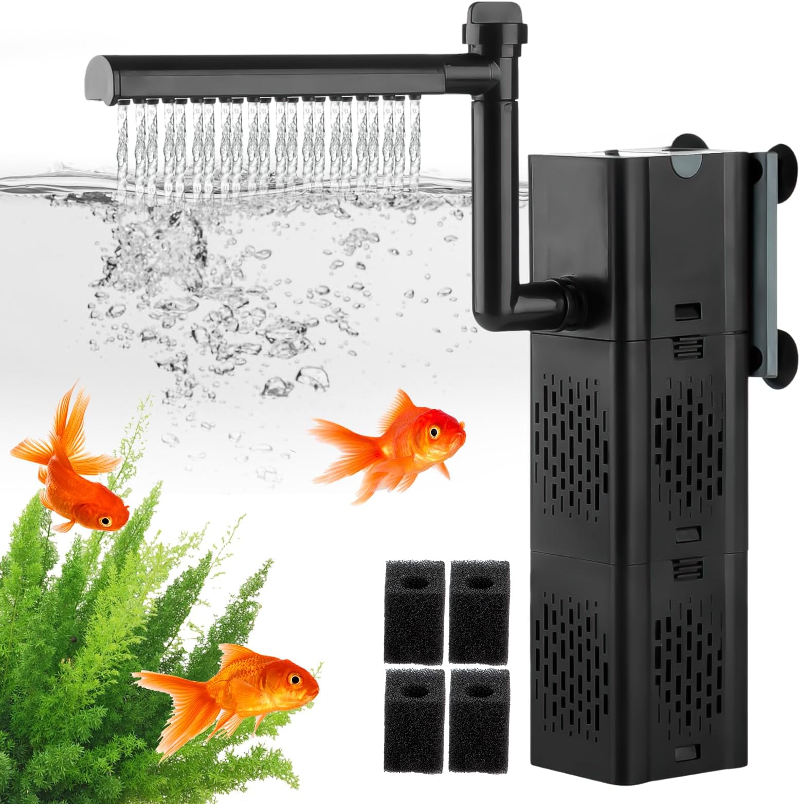 Fish Tank Filter 1800L/H 30W Fish Tank Filter Pump with Spray Bar ...
