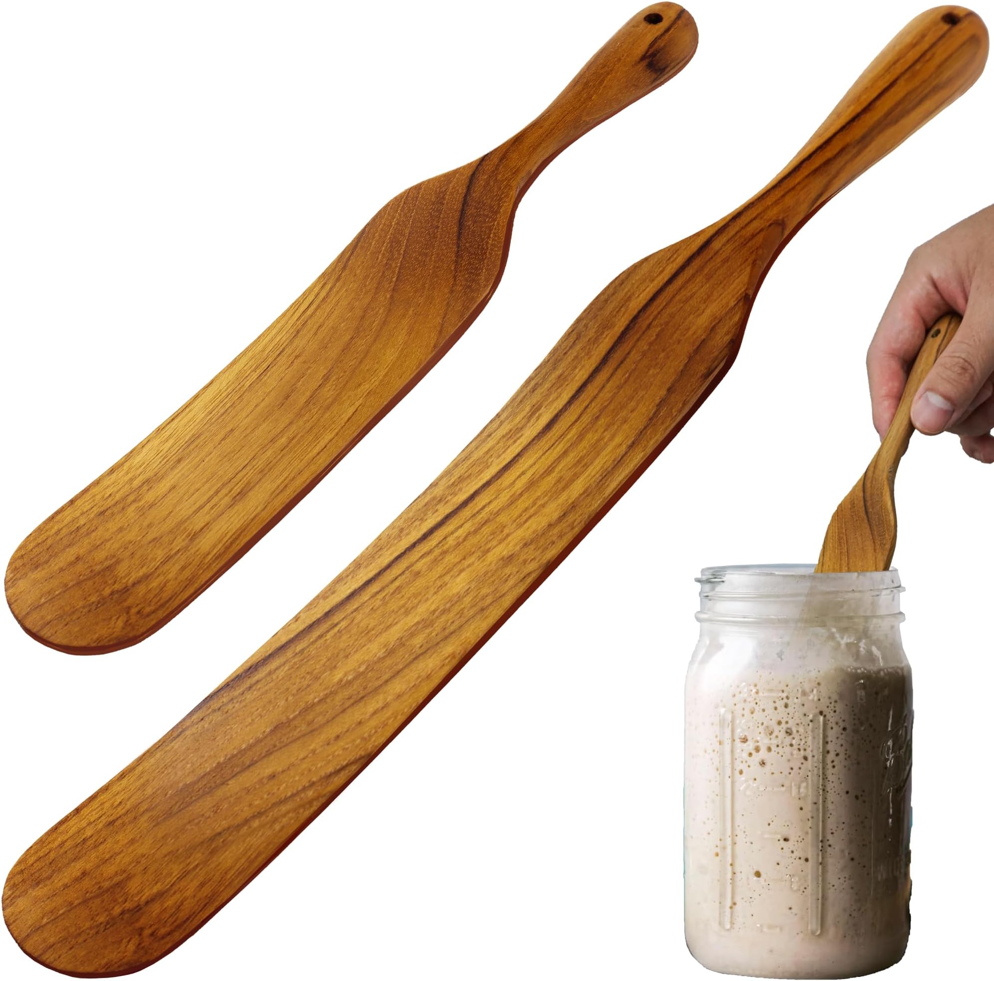 Amazon.com: Sourdough Spatula,Spurtle for Sourdough Starter,Spurtles ...