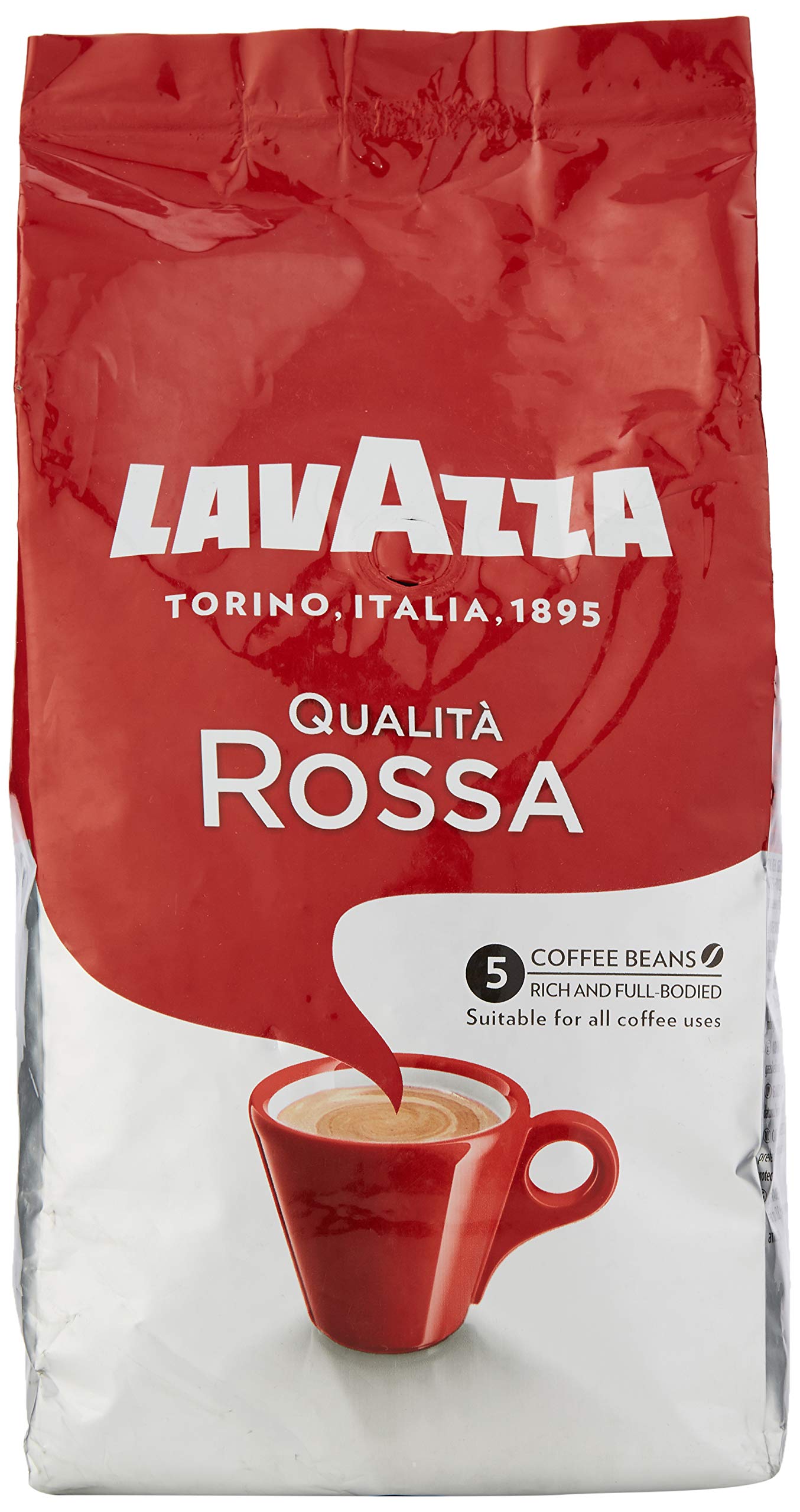 Lavazza Rossa Qualita Coffee, 1 kg, CD-Lavazza Rossa Qualita 1kg ...