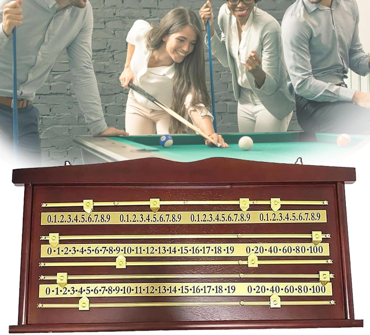 Amazon.com: MTTXY Shuffleboard Billiard Pool Scoreboards, Wall-Mounted ...