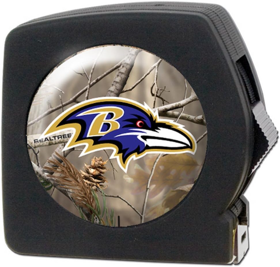 Amazon.com : NFL Baltimore Ravens Open Field 25' Tape Measure : Sports ...