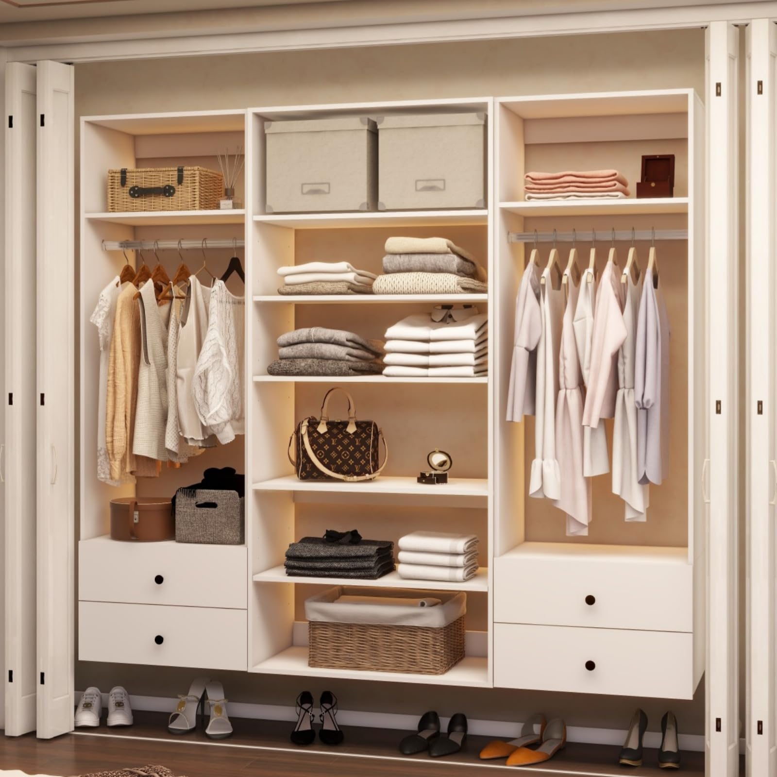 Modular Closet Furniture DIY Closet Ideas: Awkward Small Bedroom Is