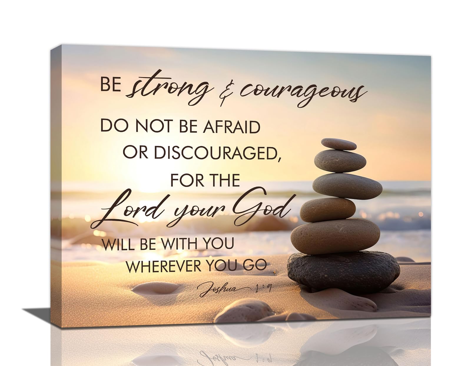 Amazon.com: Zen Meditation Sunrise Wall Art Christian Scripture Wall ...