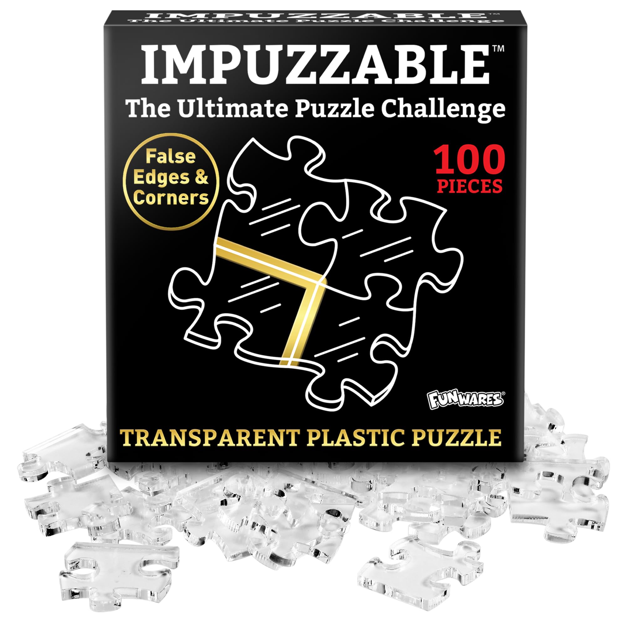 Amazon.com: Funwares ImPuzzable Insanely Impossible Puzzle: Clear ...
