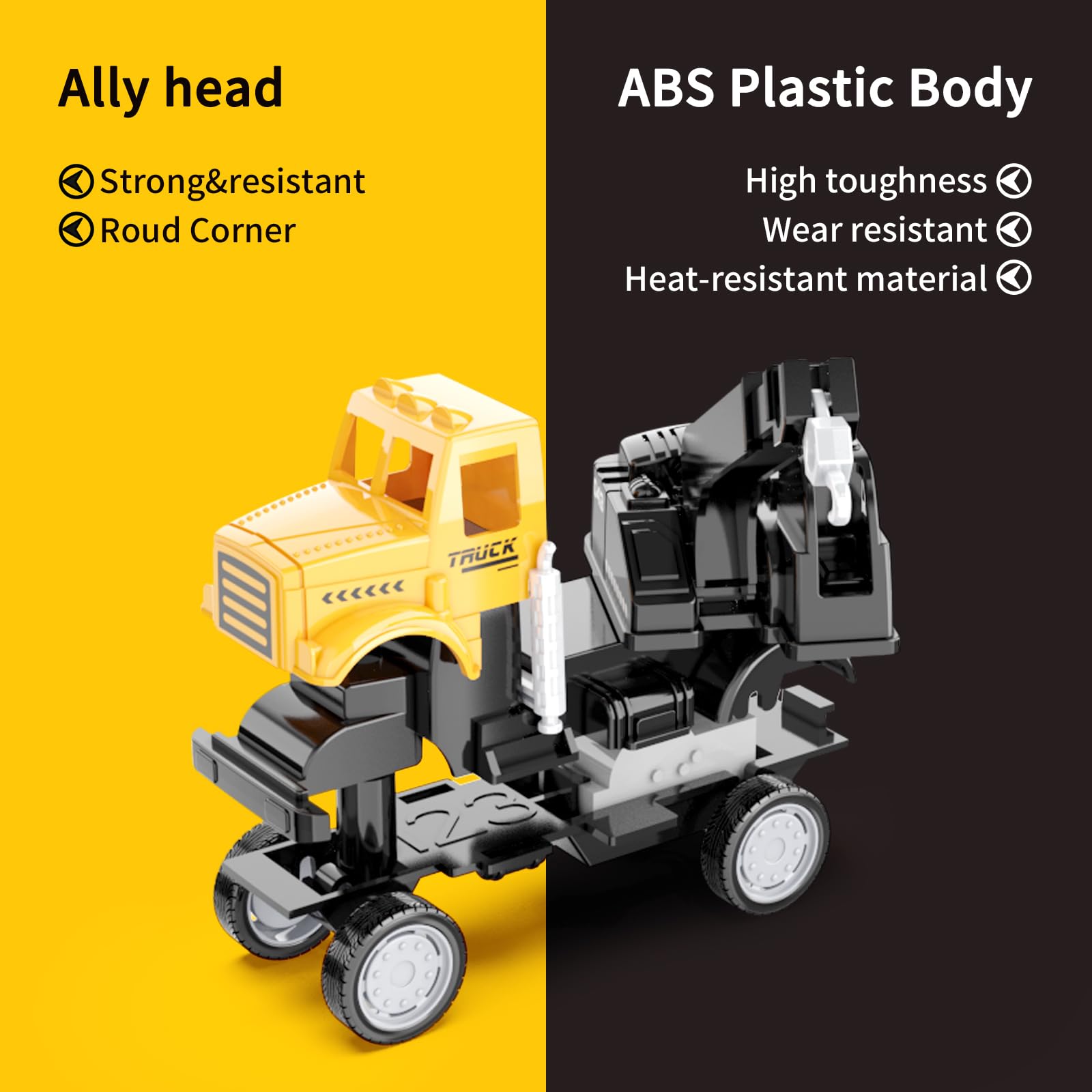 Snapklik.com : Mini Construction Vehicles,8Pcs Construction Toys Set ...