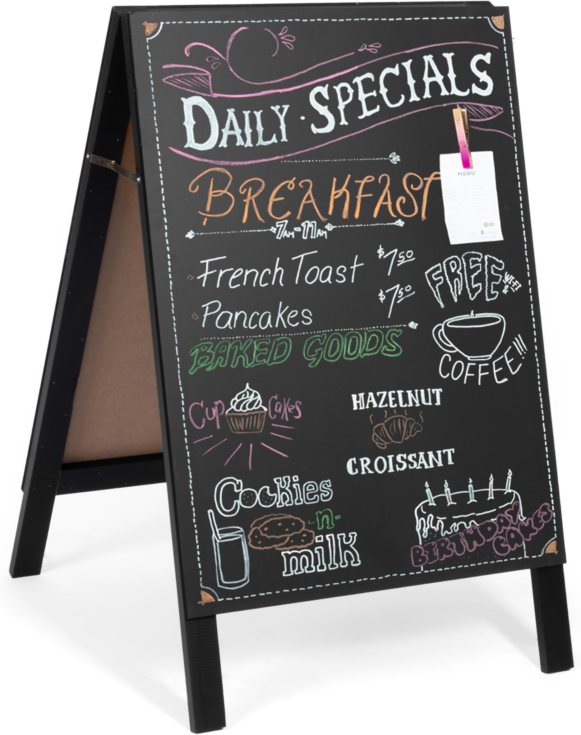 Amazon.com : Signworld Wood Framed Restaurant Chalkboard Menu Board 24 ...