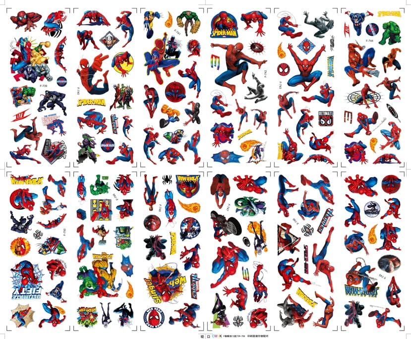 Superhero Stickers Party Bag Fillers, 12 sheets supplied : Amazon.co.uk ...