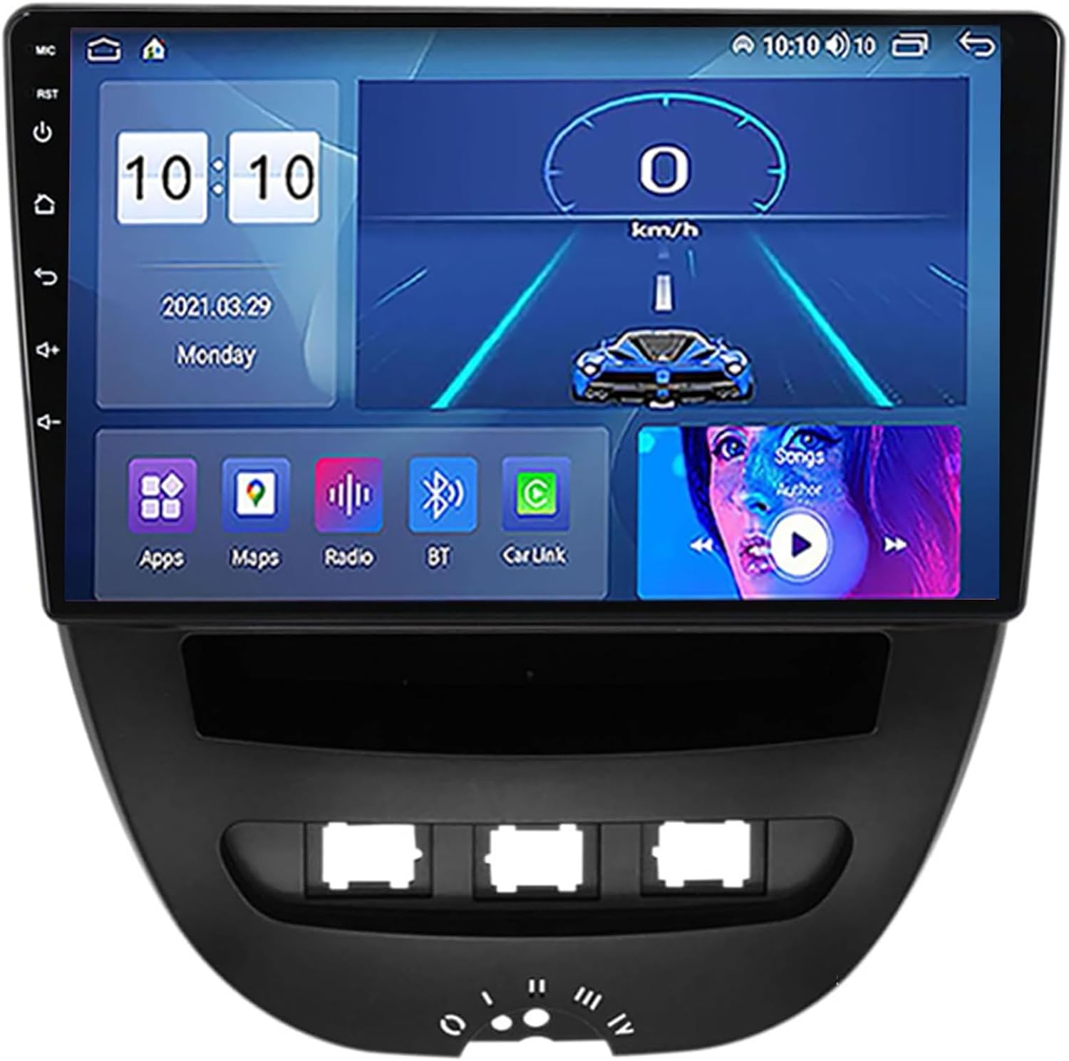 Amazon.com: PLOKM Android 12.0 Car Stereo Radio 9'' Headunit for A-Ygo ...