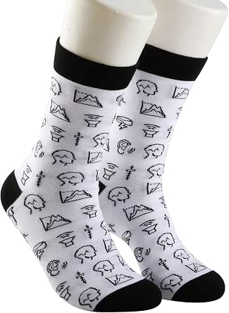 Amazon.com: TOBGBE 2 Pairs Audiologist Socks Ear Doctor Gift Audiology ...