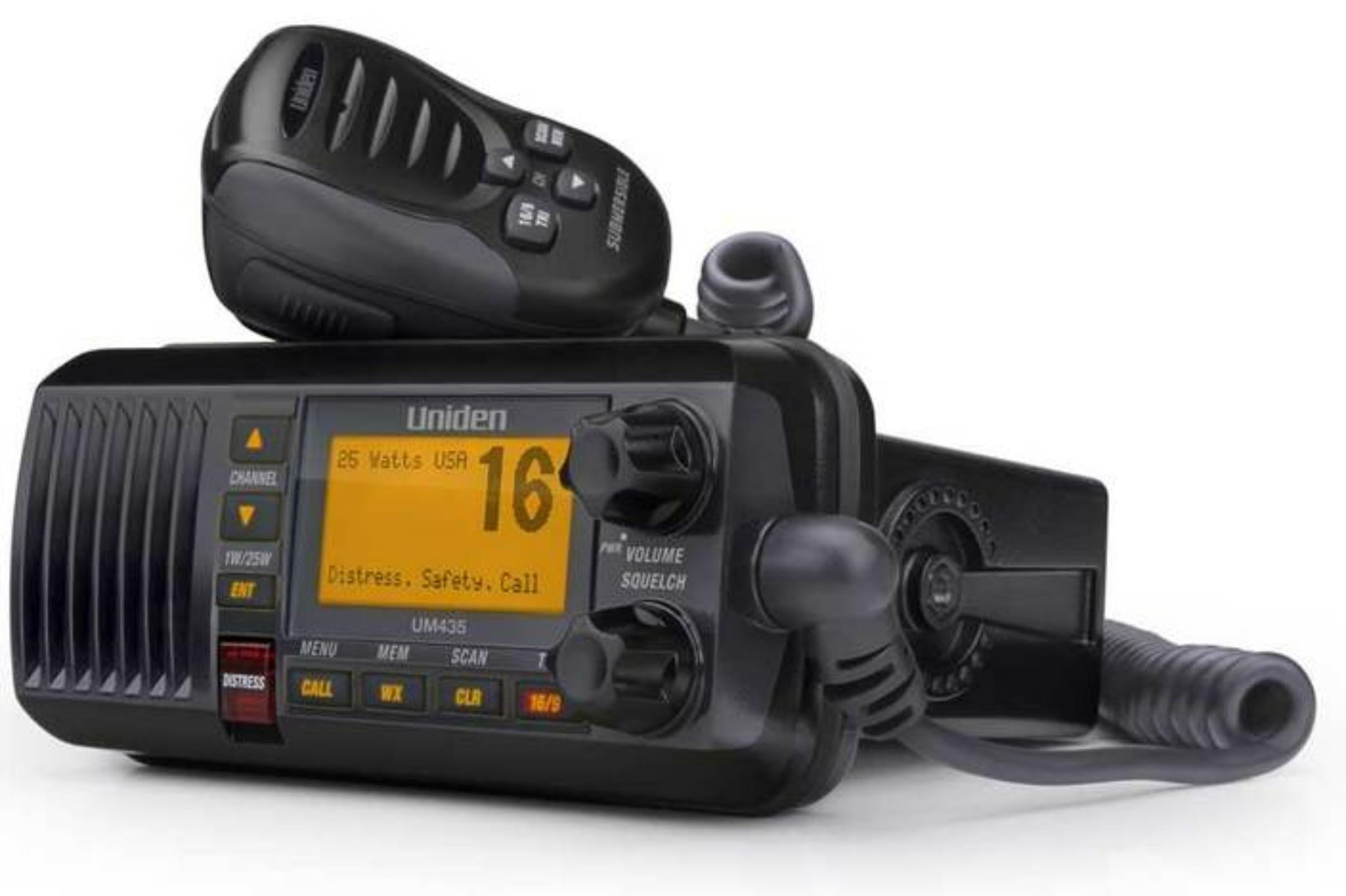 Snapklik.com : UM435BK Advanced Fixed Mount VHF Marine Radio, All USA ...