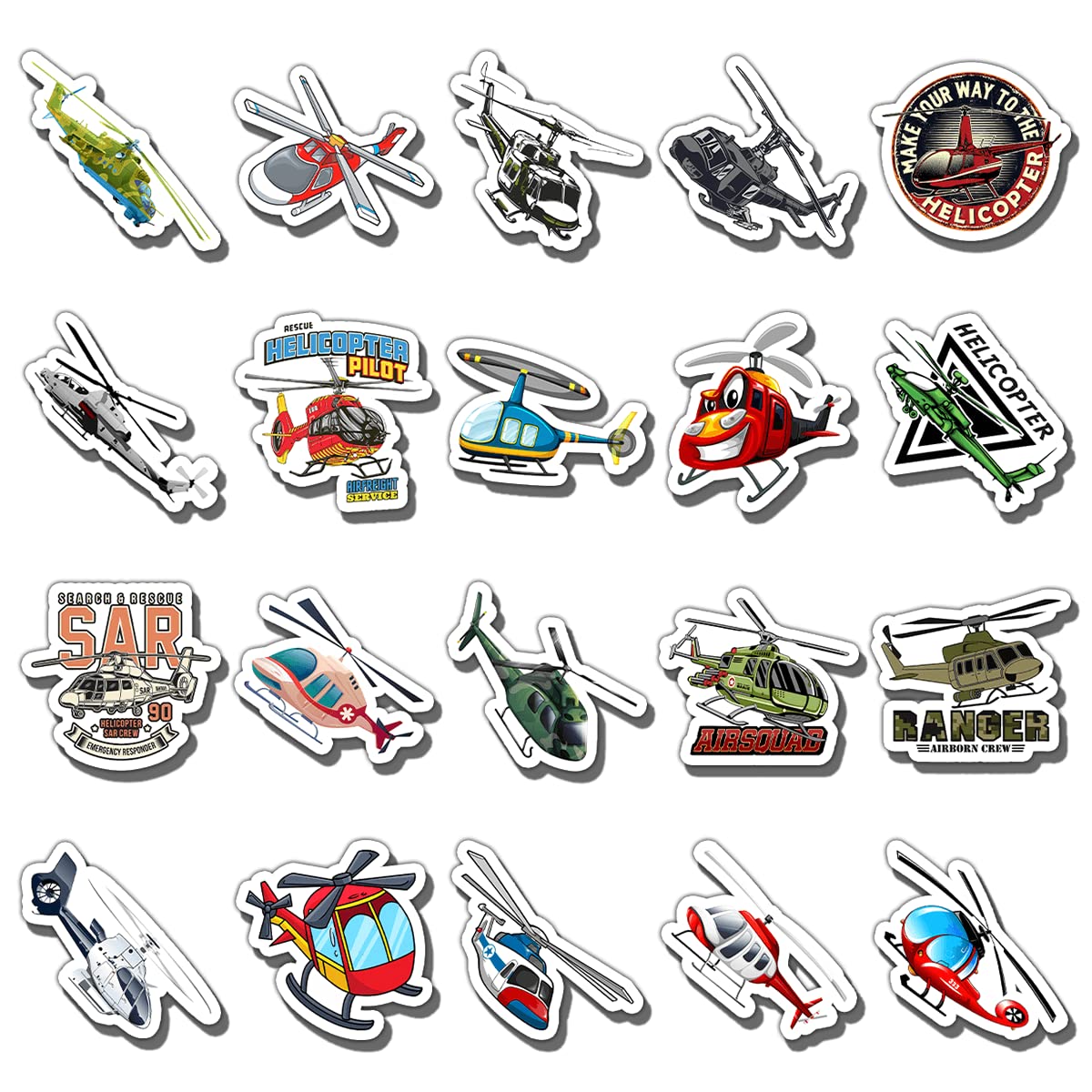Amazon.com: GOLEEX 20 Pack Pcs Waterproof Vinyl Helicopter Plane Bumper ...