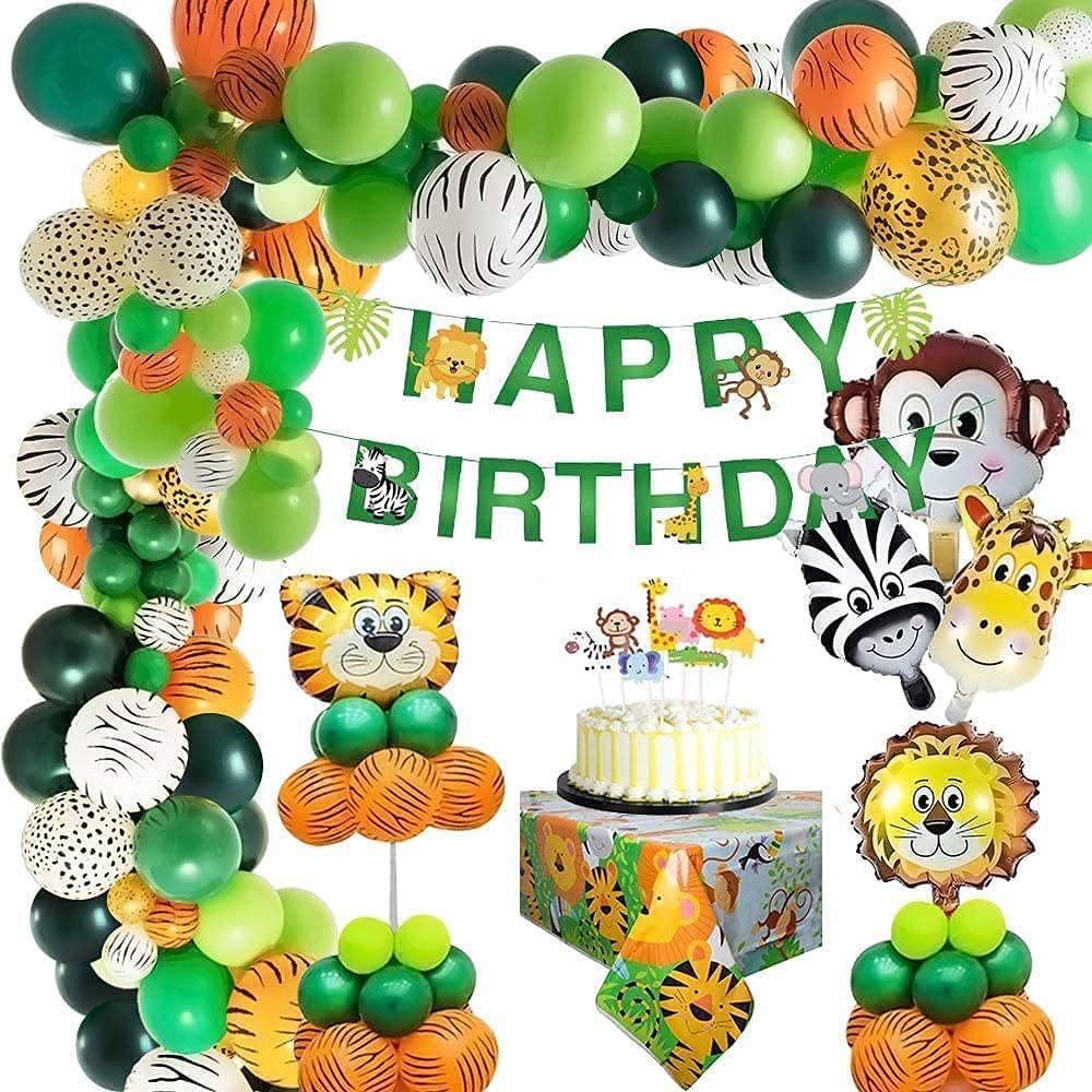 Buy LA FIESTA Jungle Theme Birthday Decorations Jungle Animal Theme buy-la-fiesta-jungle-theme-birthday-decorations-jungle-animal-theme