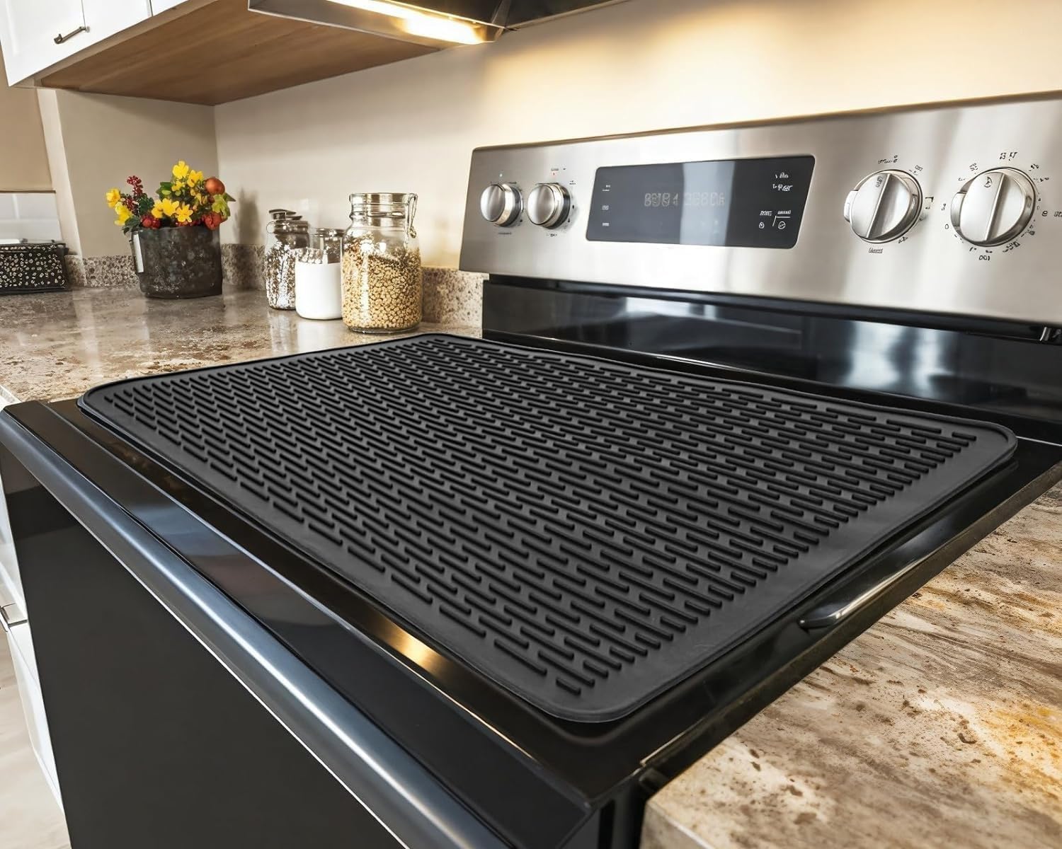 Amazon.com: Stove Top Covers For Electric Stove - Silicone Glass Top ...