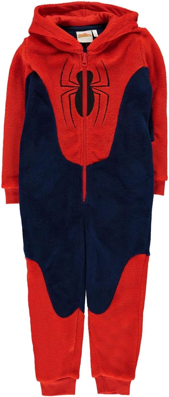 Spiderman Childrens Onesie Hooded Robe Dressing Gown Nightwear Kids by ...