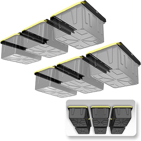 Amazon.com: E-Z Garage Storage Alloy Steel Tote Slide PRO Overhead ...