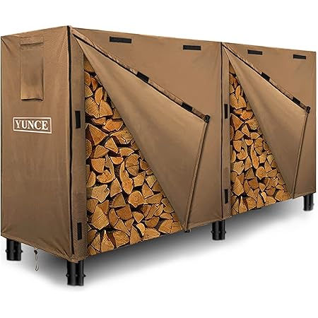 Amazon.com : Hybrid Covers Firewood Rack Cover V2.0 suits 8 foot Wood ...