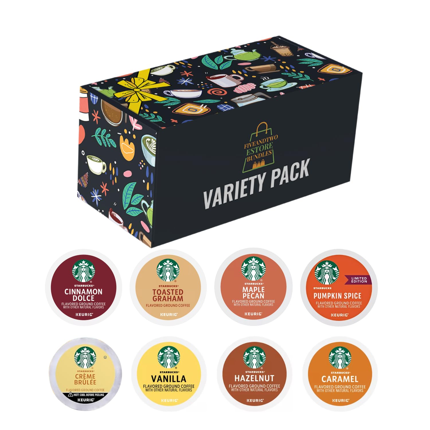 Buy 16ct 8 Flavor Gift Box : Starbuck Flavored Coffee K Pods Variety ...