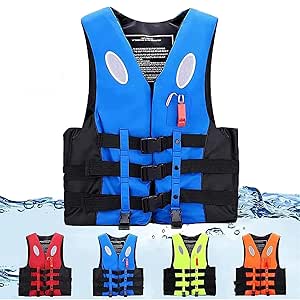 Life Jacket Adjustable High Buoyancy Vest - Safety Jacket for Kayaking ...