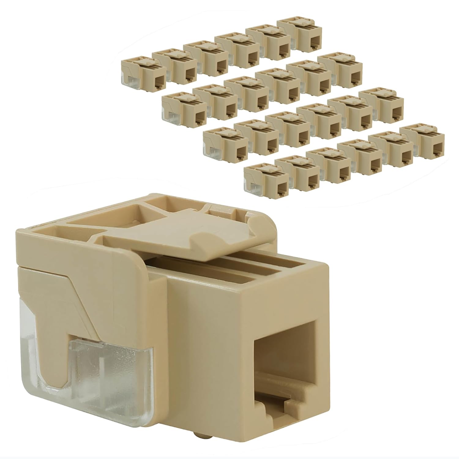 Amazon.com: ICC Voice Grade Telephone Keystone Jack with Inline IDC ...