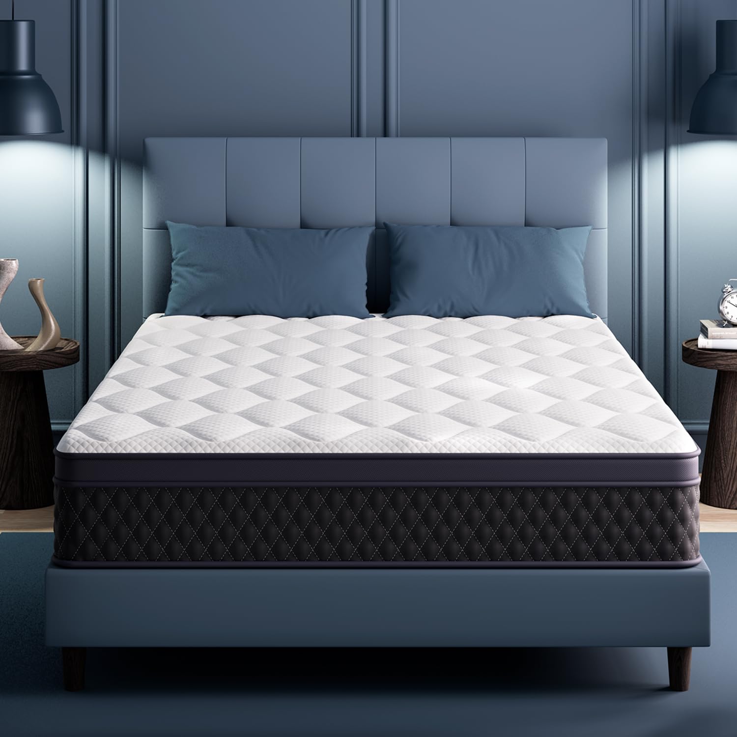 Amazon.com: TERISTE 10 Inch Twin Breathable Memory Foam Hybrid Mattress ...