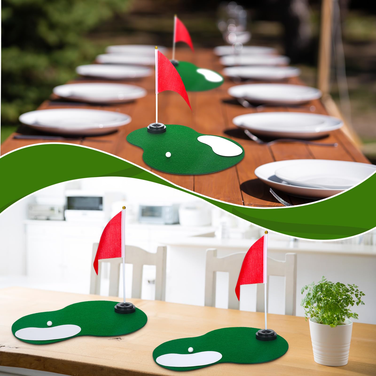 Golf Banquet Decorations JOYMEMO 8 Pieces Golf Party Table Decorations