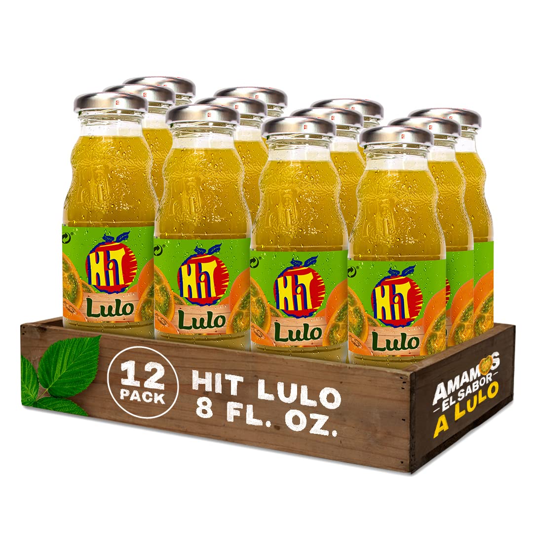 Amazon.com : Hit Lulo juice 8 fl oz | 237ml glass x 12 units : Grocery ...