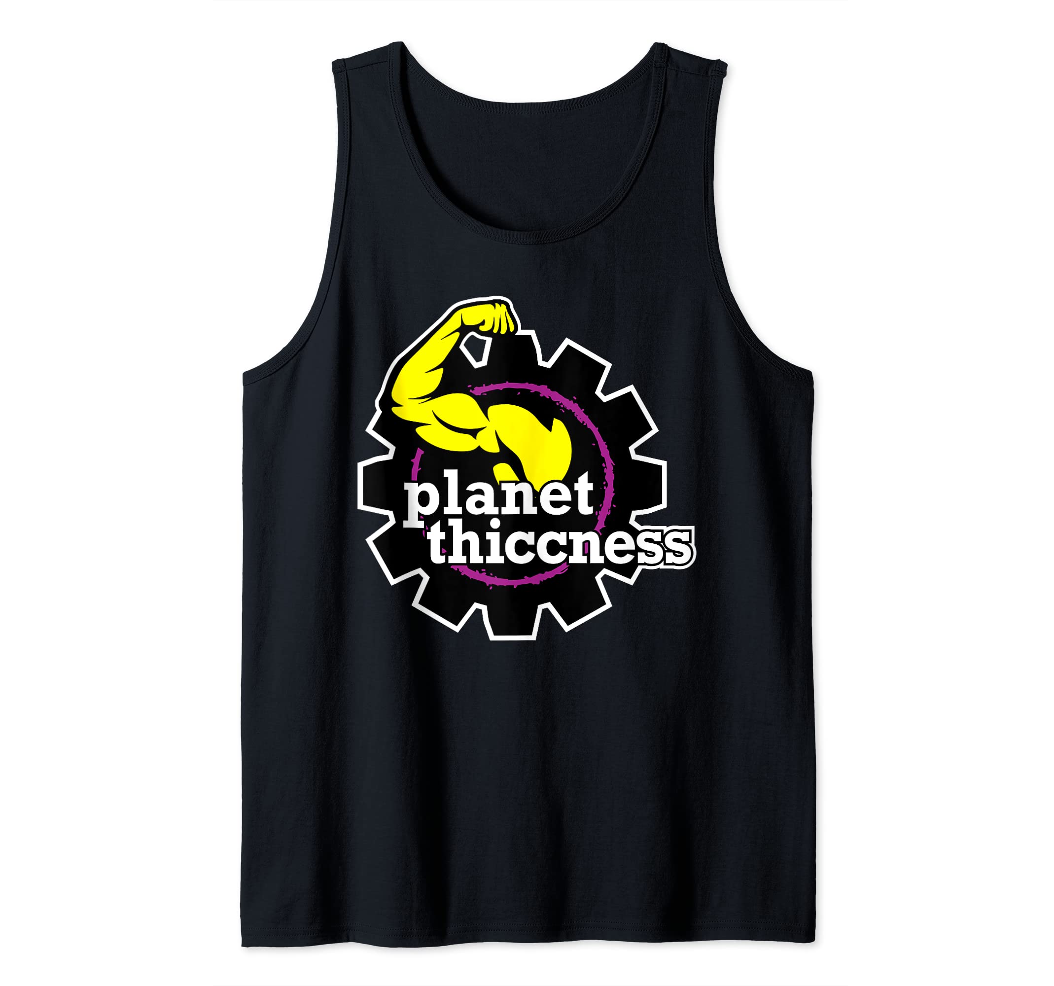Amazon.com: Planet Thiccness Gym Thickness Funny Joke Workout Lover Tank Top : Clothing, Shoes ...