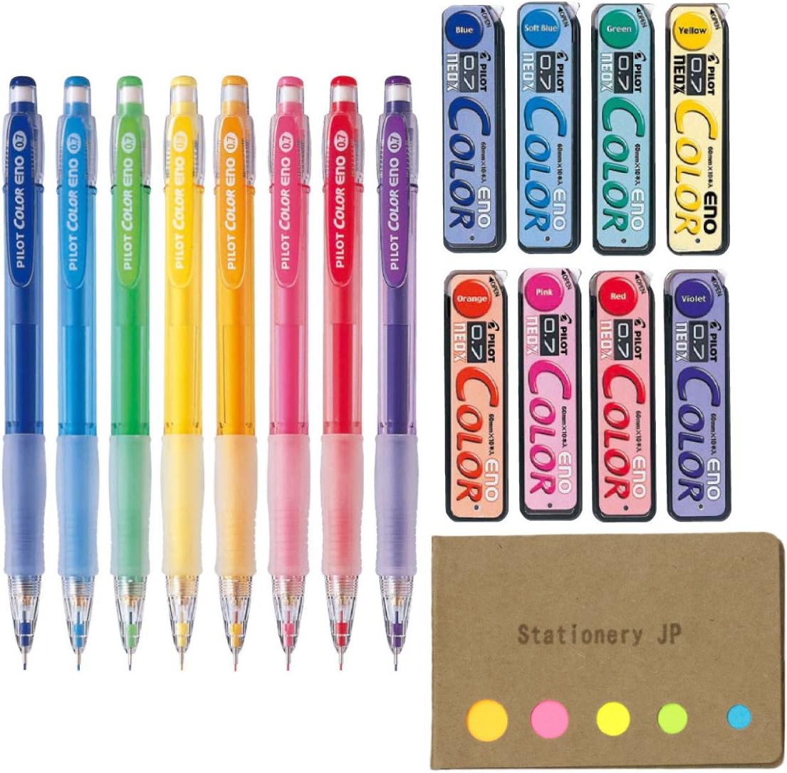 Amazon.com : Pilot Color Eno Mechanical Pencil, 0.7mm, 8 Colors ...