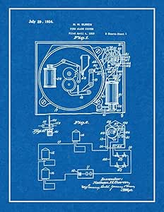 Amazon.com: Fire-alarm System Patent Print Blueprint with Border (13" x ...