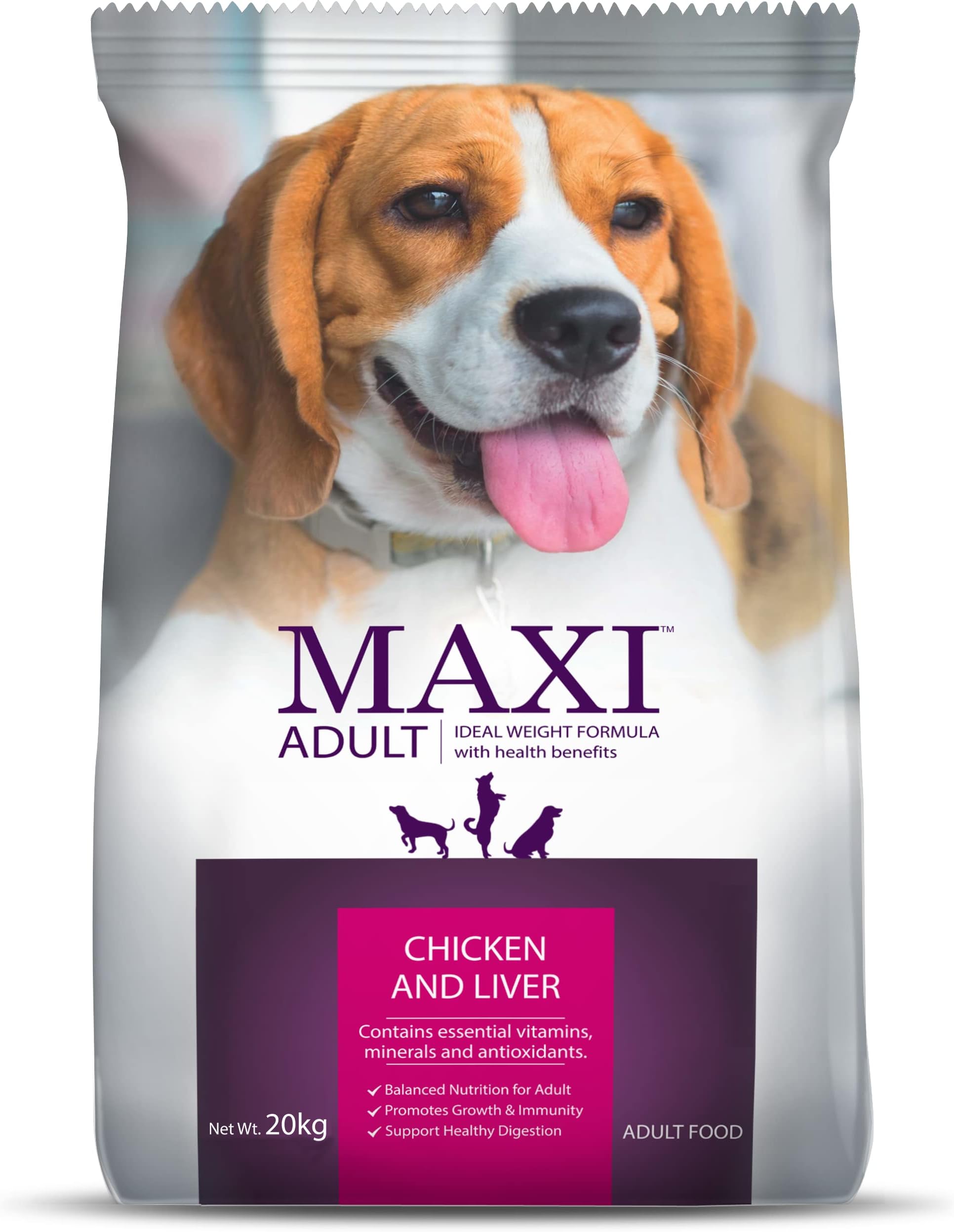 Chappi Adult (1+ Years) Dry Dog Food, Chicken & Rice, 20 kg, Complete ...