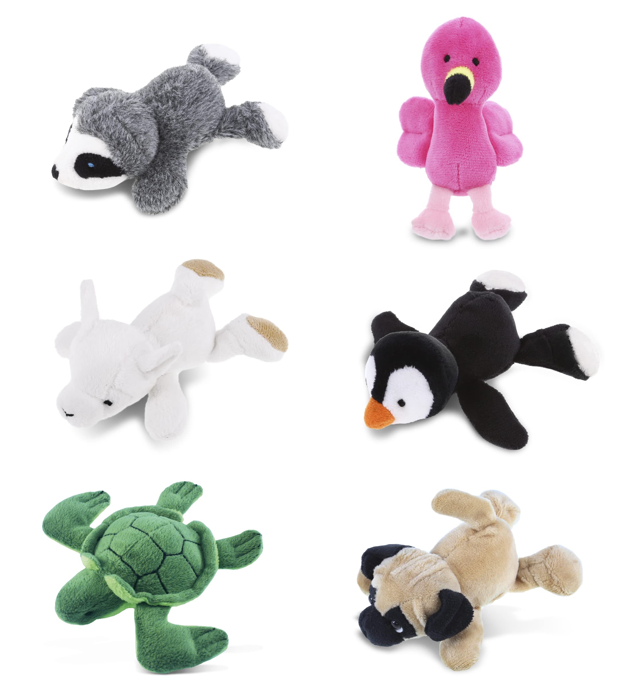 Amazon.com: DolliBu Cool Animals Plush Magnets Kit - Fluffy Zoo Animals ...