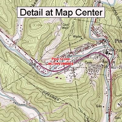 Amazon.com : USGS Topographic Quadrangle Map - Pine Grove, West ...