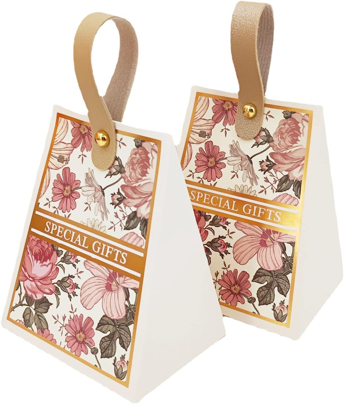 Allbusky 24PCS Portable Paper Candy Boxes, Flower Pattern Wedding ...