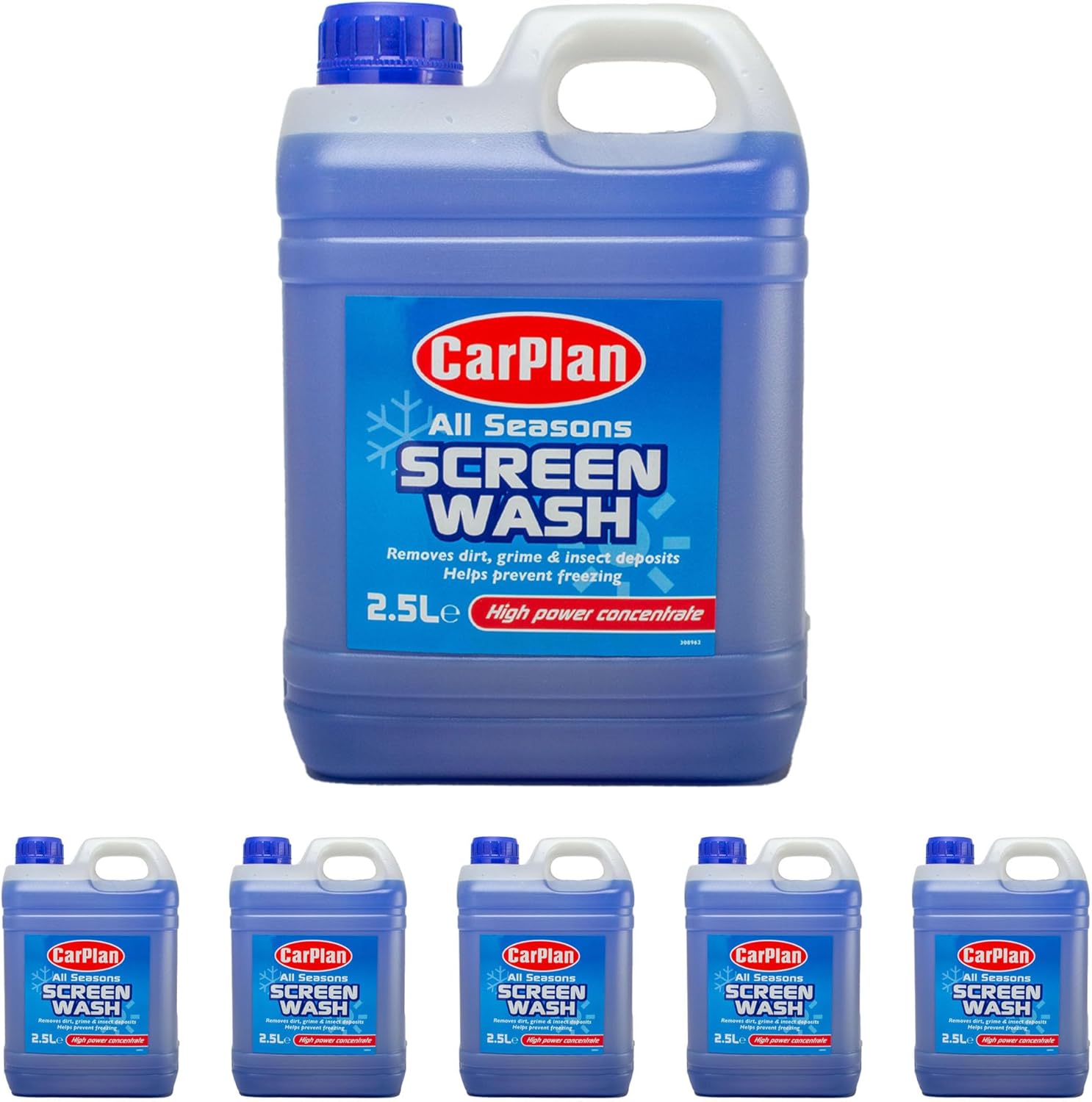 CarPlan SWA025 All Seasons Screen wash High Power Concentrate 2.5L x 6 ...