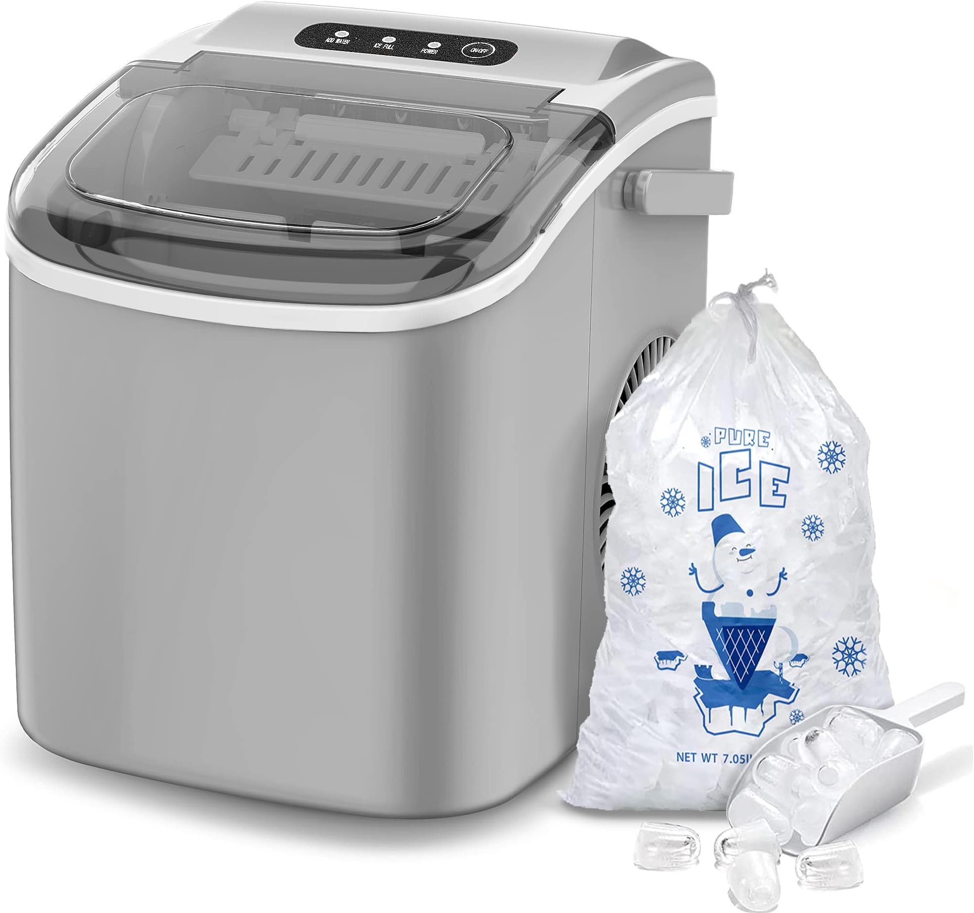 Amazon.com: Nugget Ice Maker Countertop, Zstar Ice Machine 33LBs/24H ...