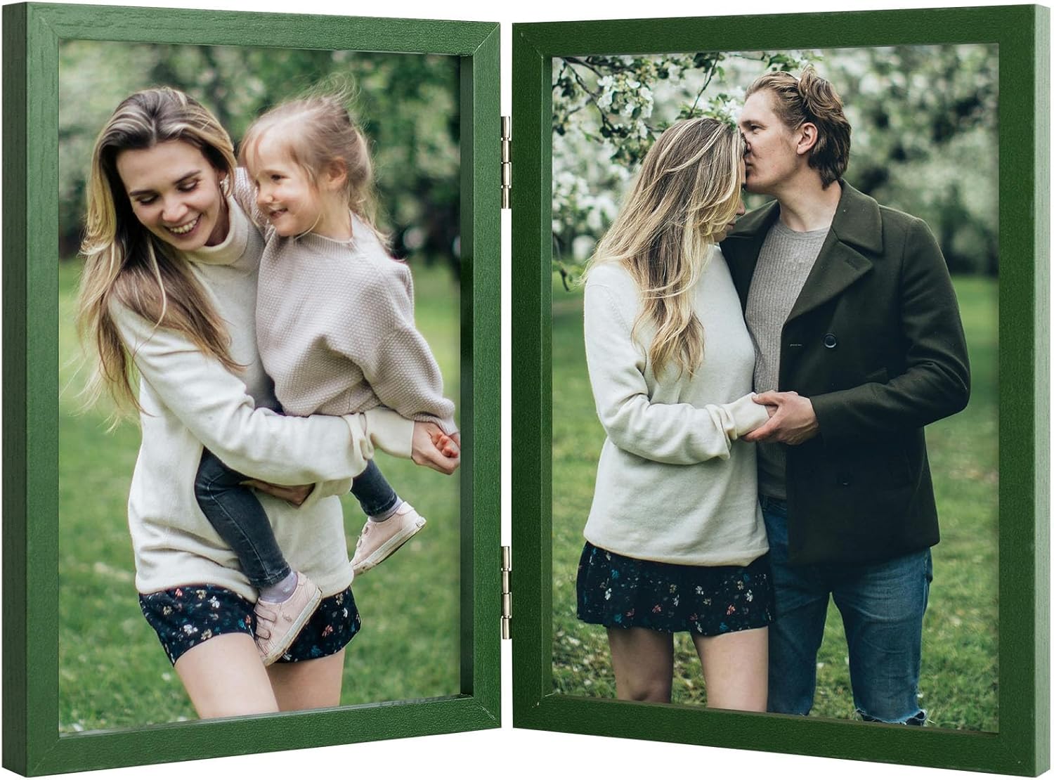 Amazon.com - 5x7 Triple Hinged Frames, 3 Folding Picture Frame ...