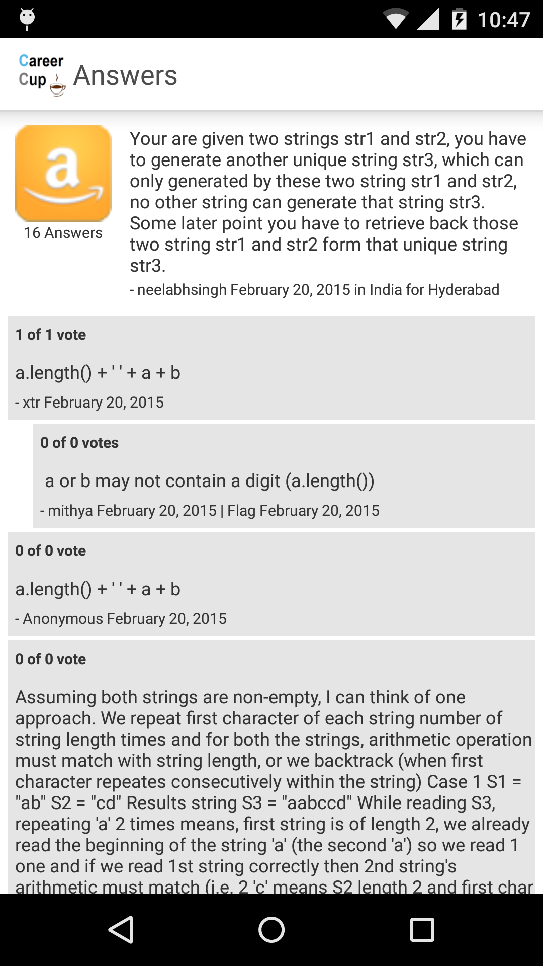 CareerCup - App on Amazon Appstore