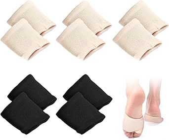 Maahongh 5 Pcs Open Toe Socks Half for Womens Mules, Cotton Peep Toe ...